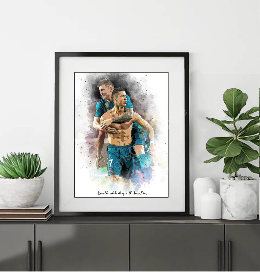 Digital Cristiano Ronaldo Celebrating With Tony Croos Poster 10 ...