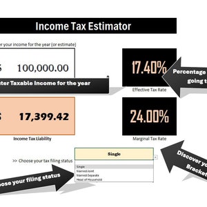Income Tax Estimator - Easy to Use Interactive Federal Tax Calculator ...