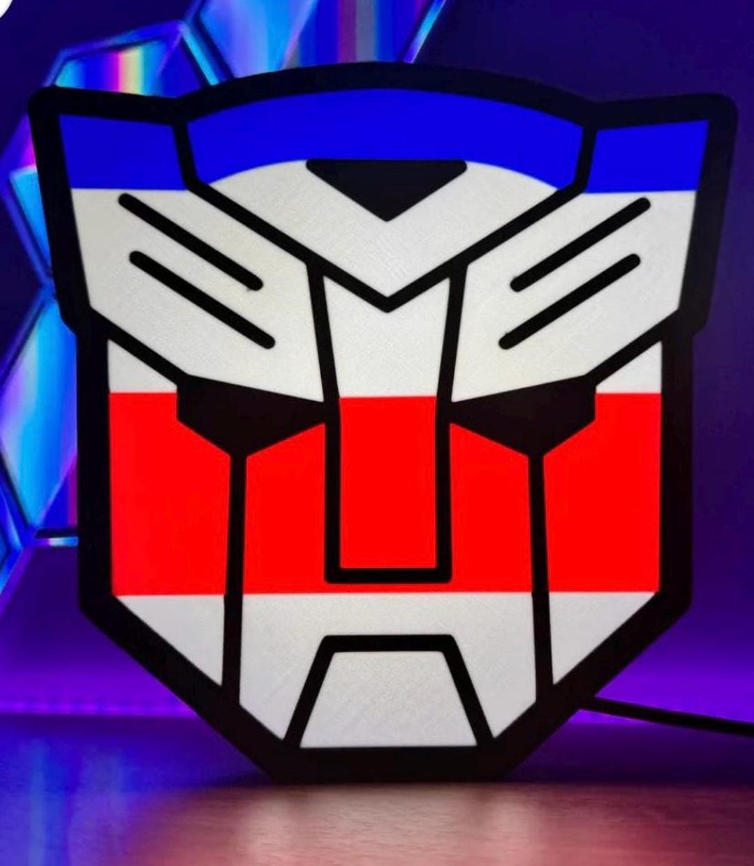 Heroic Robot Led Light Box | Night Light - Etsy