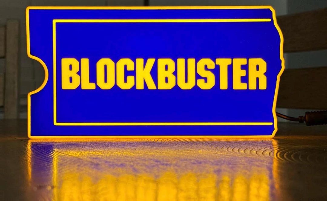 Video Store Logo Light Box - Etsy