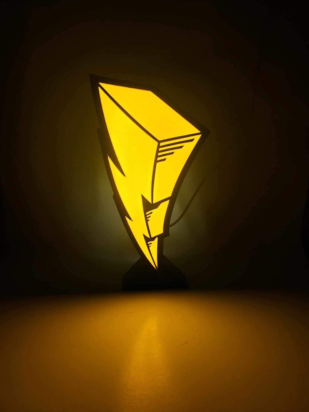 MMPR Lightning Bolt Light Box - Etsy