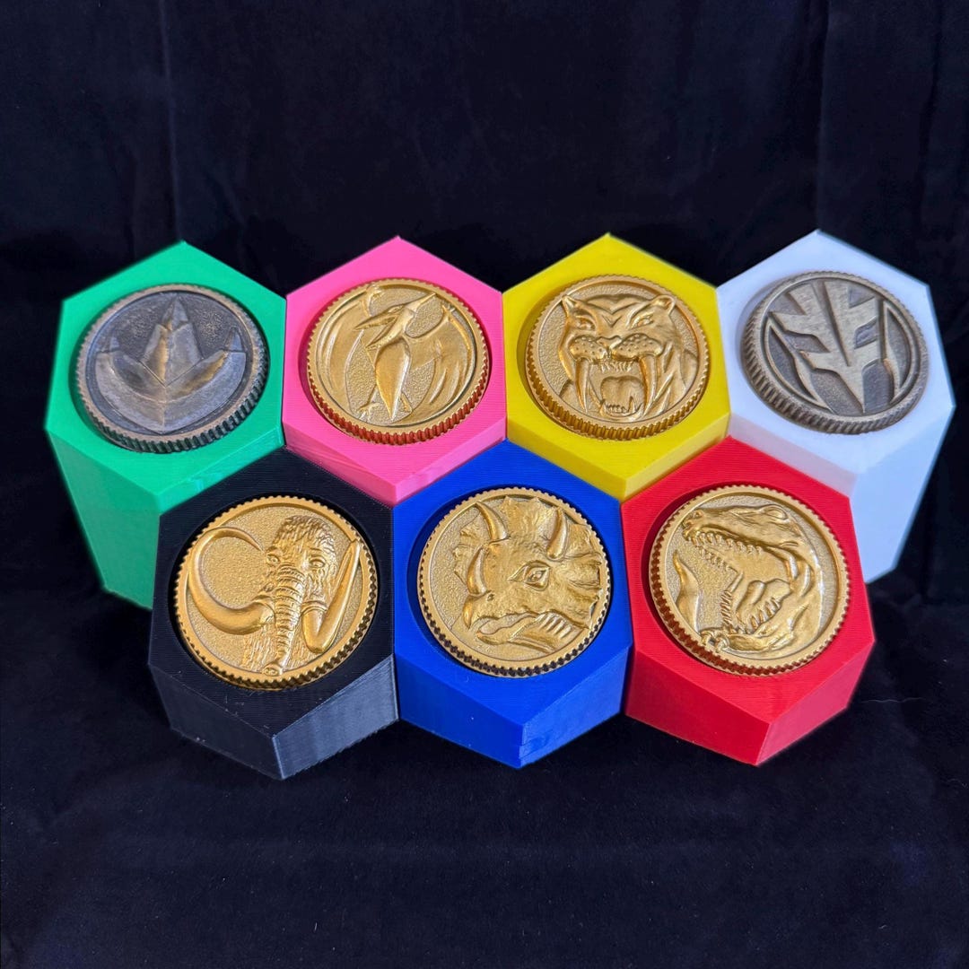 MMPR Legacy Collection Power Coin Stands | Stands Only | Modular and ...