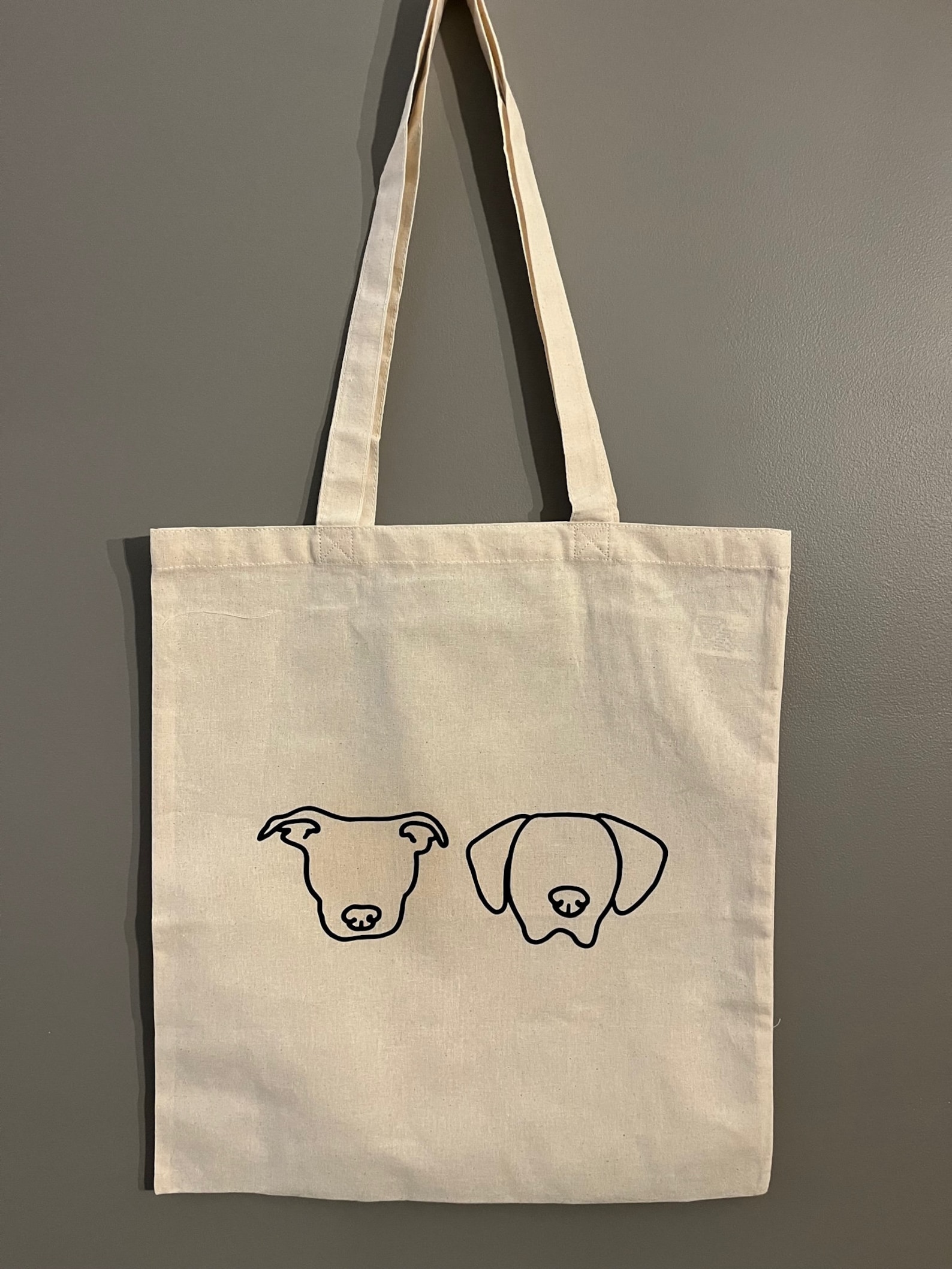 Personalized Canvas Bag | Dog Tote Bag | Cute Canvas Tote Bag | Big ...