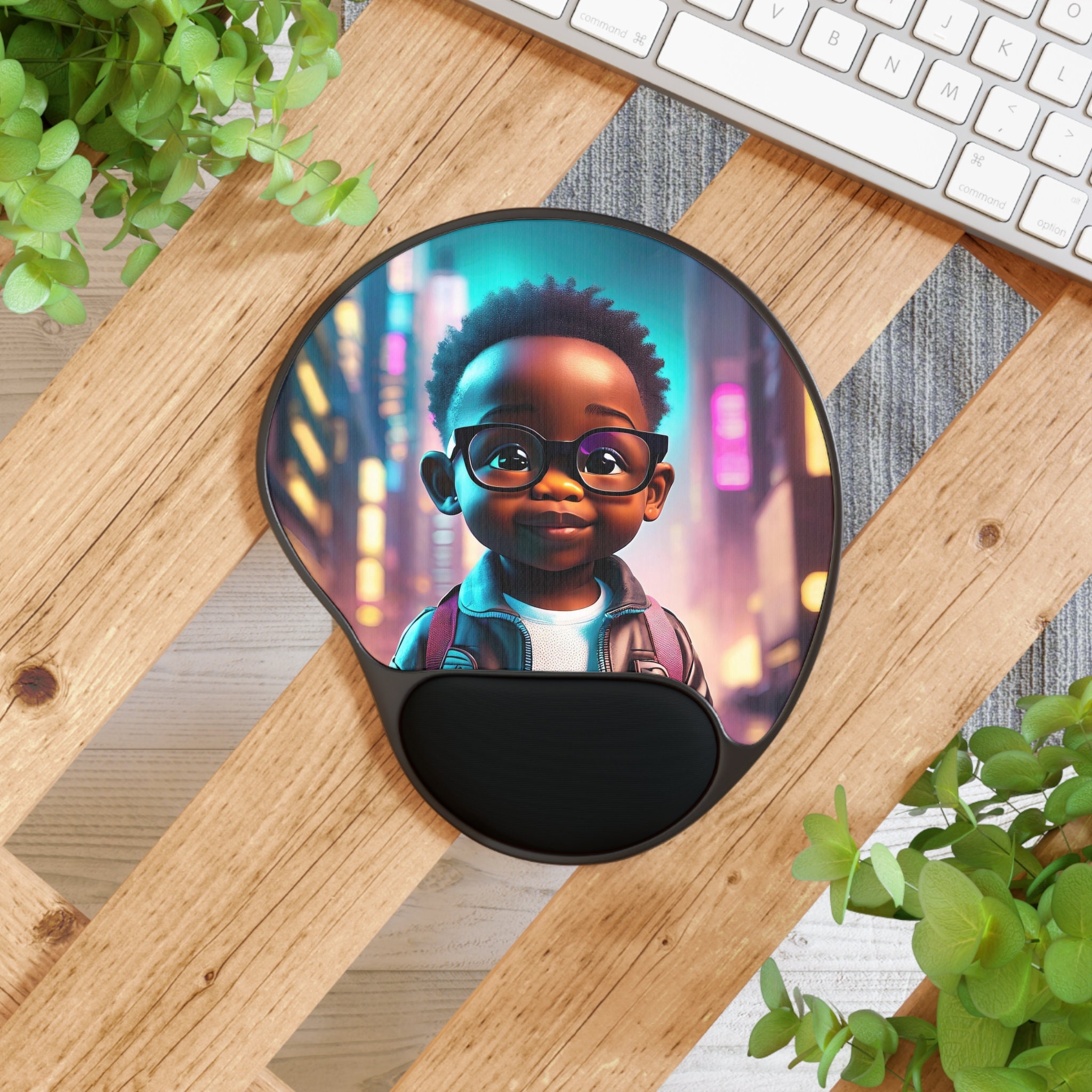 Smart happy baby Mouse Pad With Wrist Rest sold by Christopher Payne ...