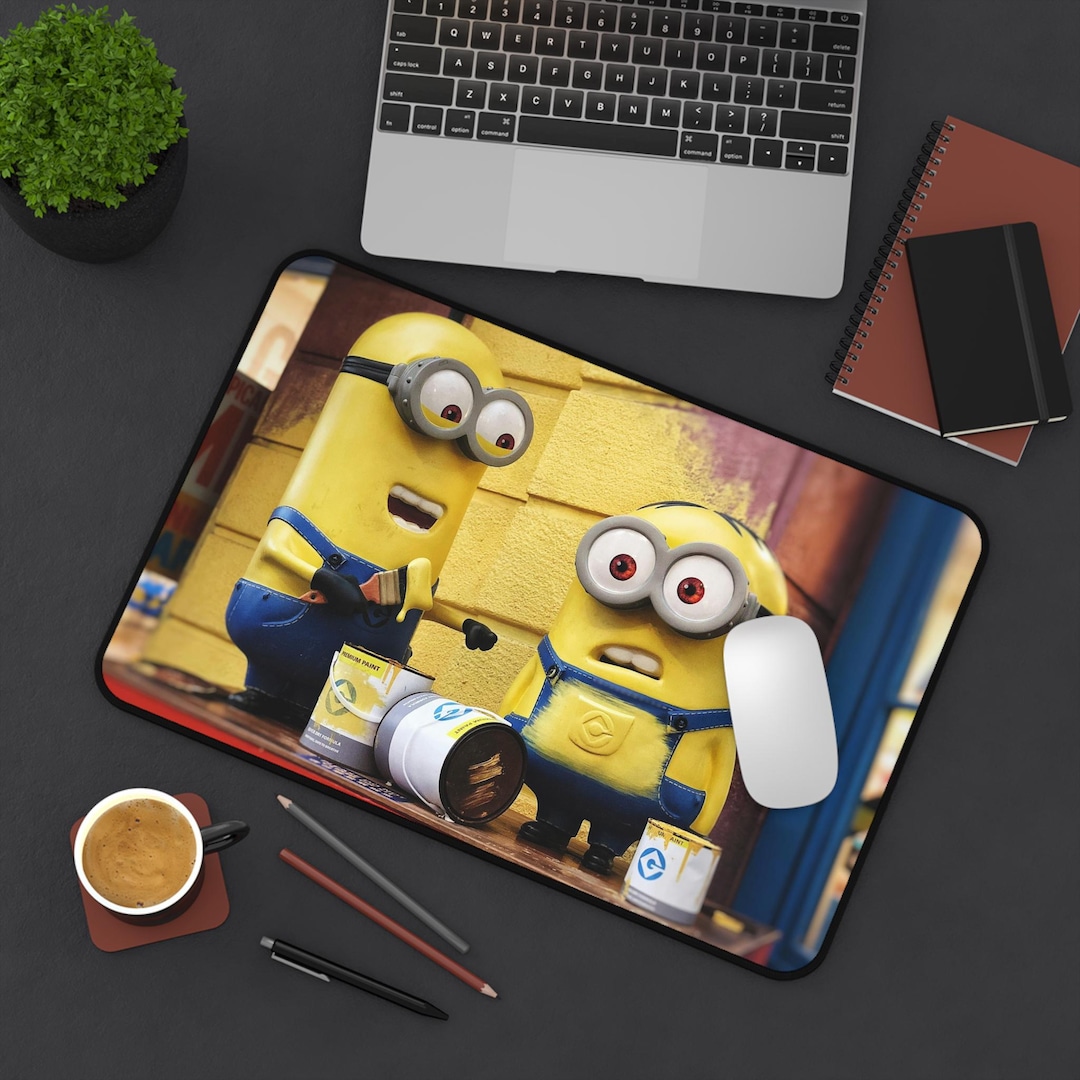 Minions Desk Mat Gaming Mouse Pad, Computer Desk Accessory, Office ...