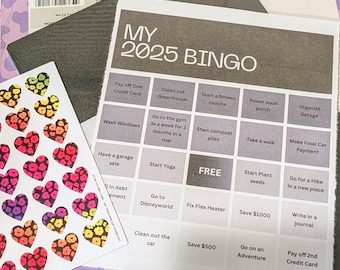 2025 Bingo Card - Etsy