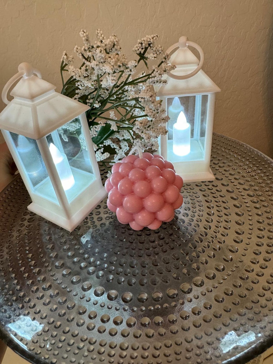 Round Bubble Candle | Grape Bubble Candle - Etsy