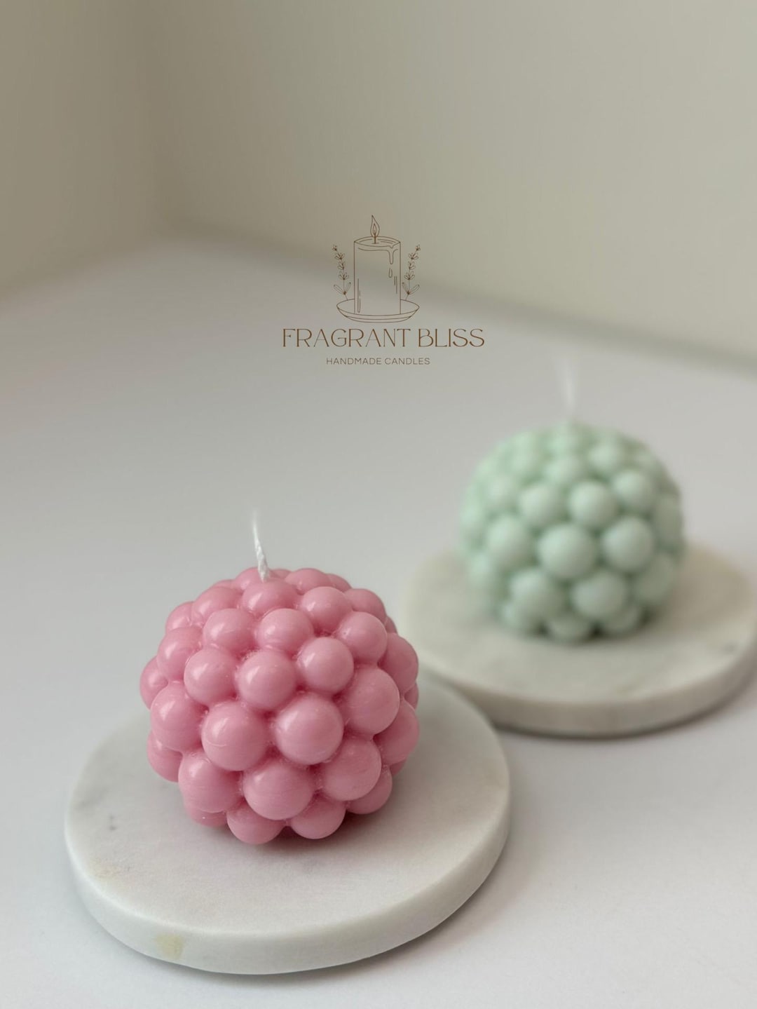 Round Bubble Candle | Grape Bubble Candle - Etsy