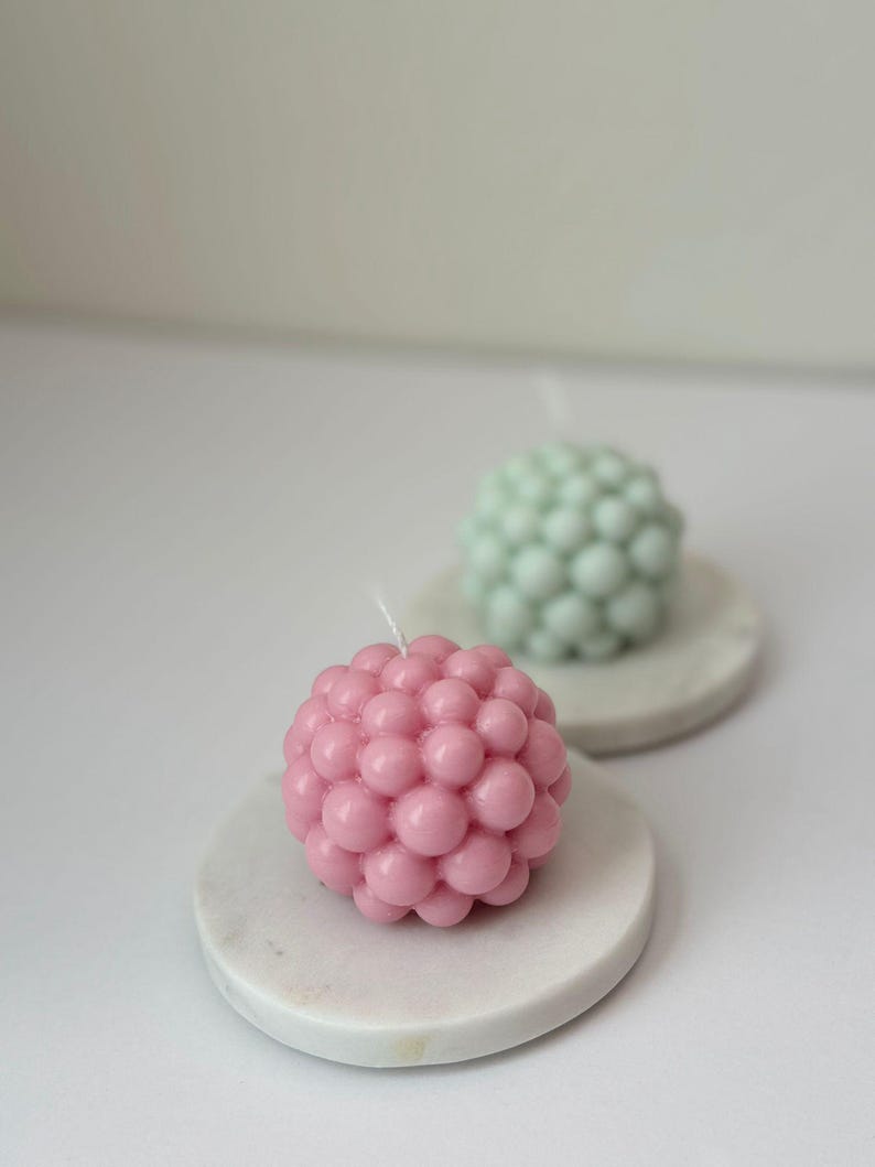Round Bubble Candle | Grape Bubble Candle - Etsy