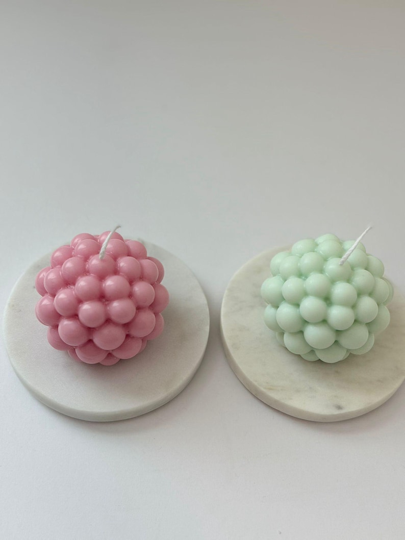 Round Bubble Candle | Grape Bubble Candle - Etsy