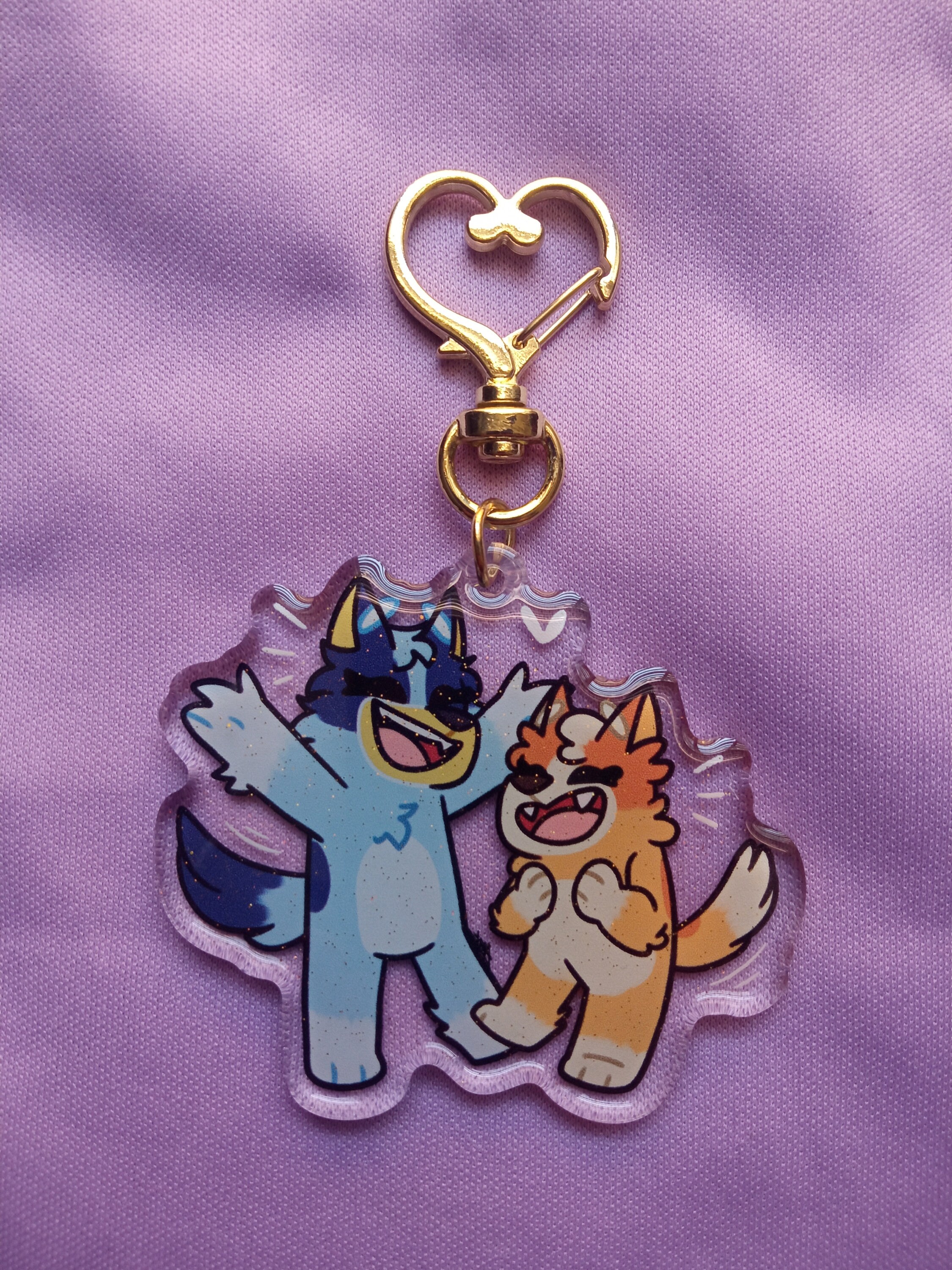 Bluey Acrylic Keychains Bluey Keychain Bluey Acrylic - Etsy UK