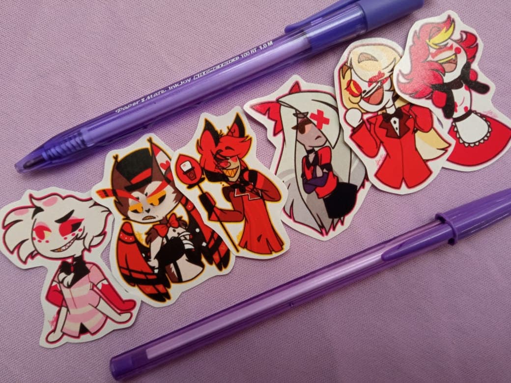 Hazbin Hotel Stickers Hazbin Hotel Stickers - Etsy