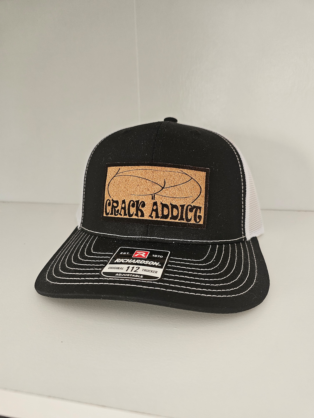 Black/white-crack Addict-cork/richardson 112 - Etsy