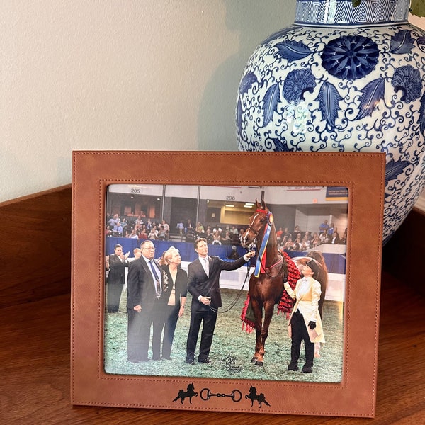 Faux Leather Picture Frame - Etsy
