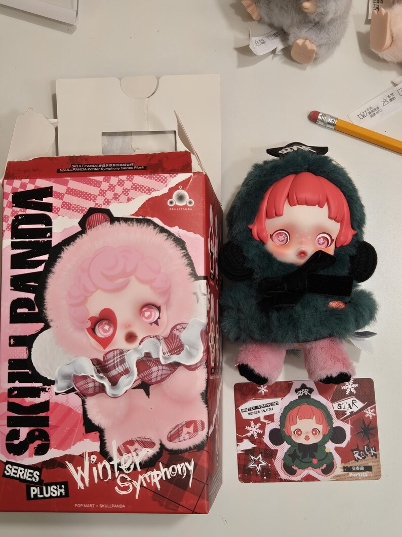 Skullpanda Vinyl Plush Pendant Keychain - Etsy