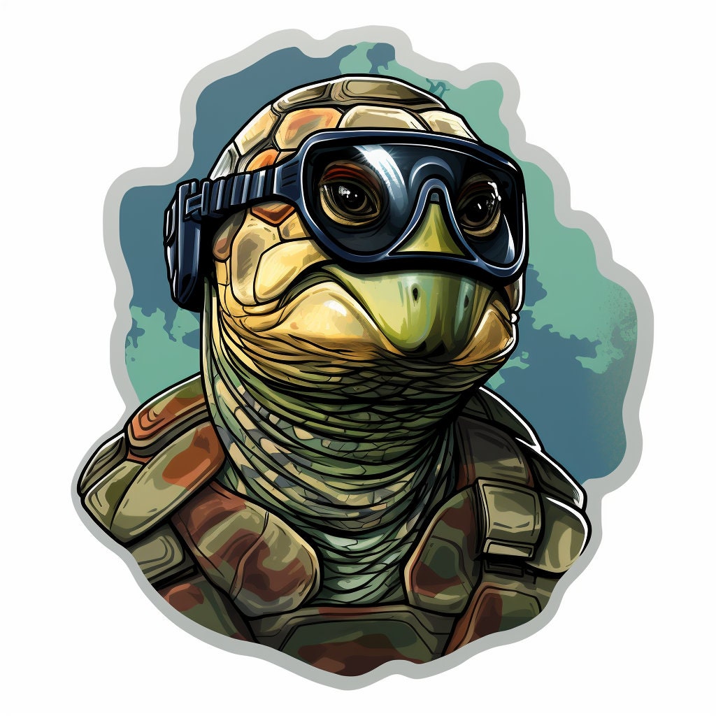 Tactical Turtle Stickers - Etsy