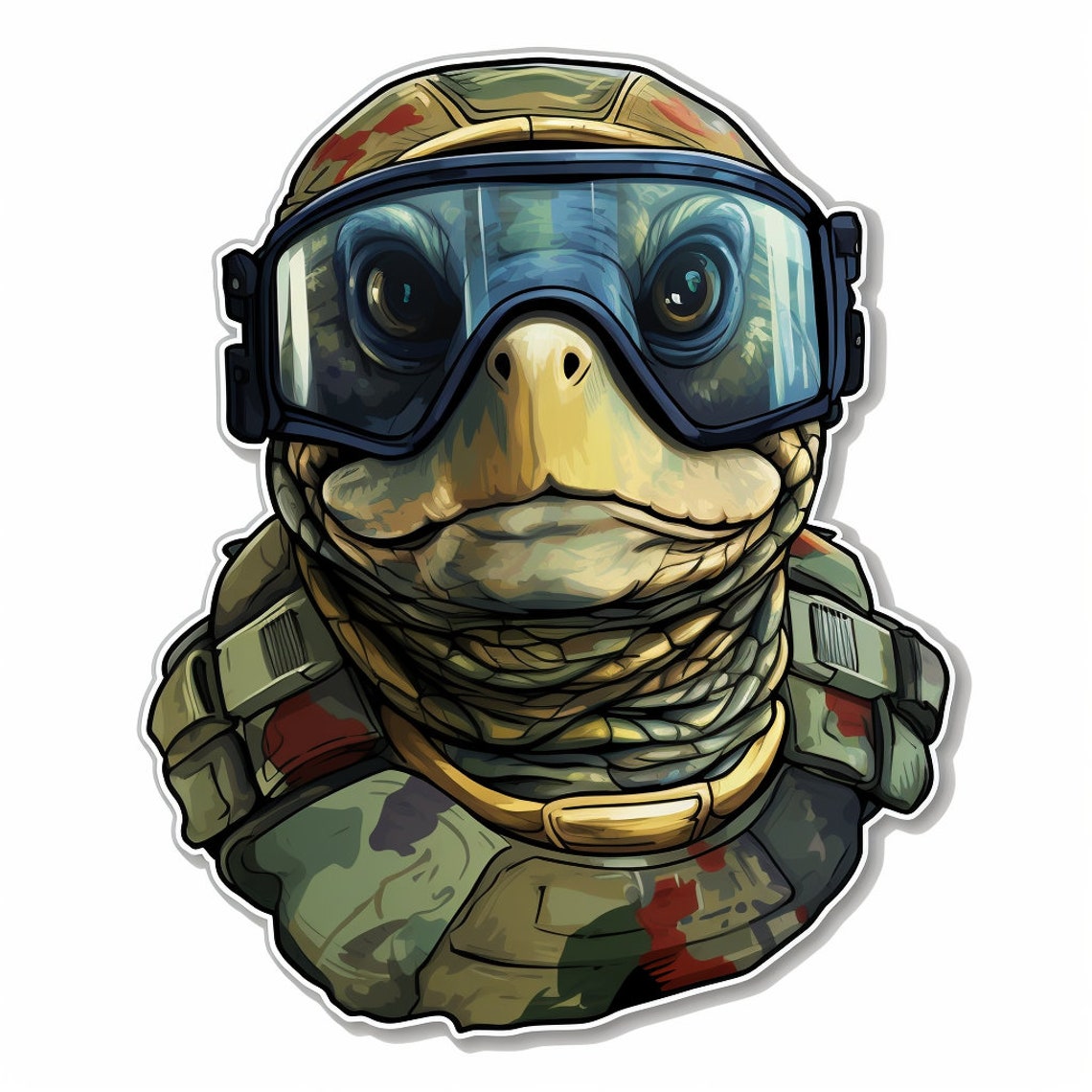 Tactical Turtle Stickers - Etsy