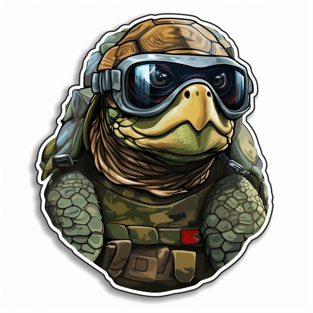 Tactical Turtle Stickers - Etsy