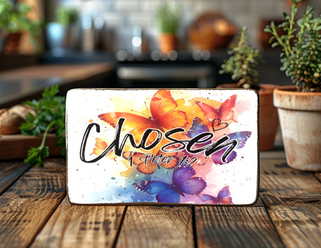 Christian 'chosen' Bible Verse License Plate Sublimation Design ...