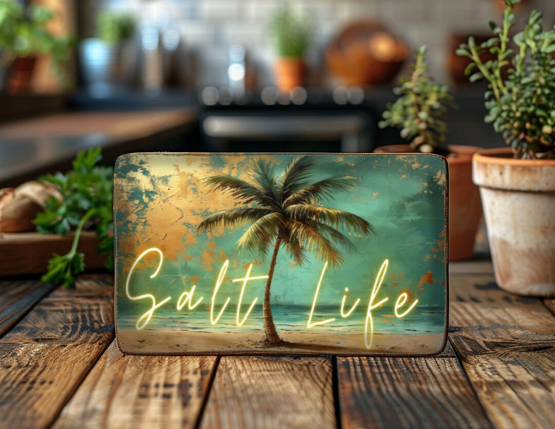 Salt Life Beach Paradise License Plate Design: Sublimation PNG (digital ...