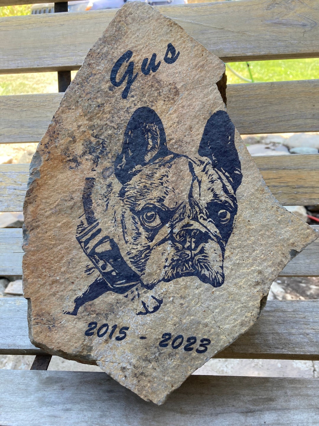 PERSONALIZED RIVER ROCK or Stone - Large Size. Real Stone Custom ...