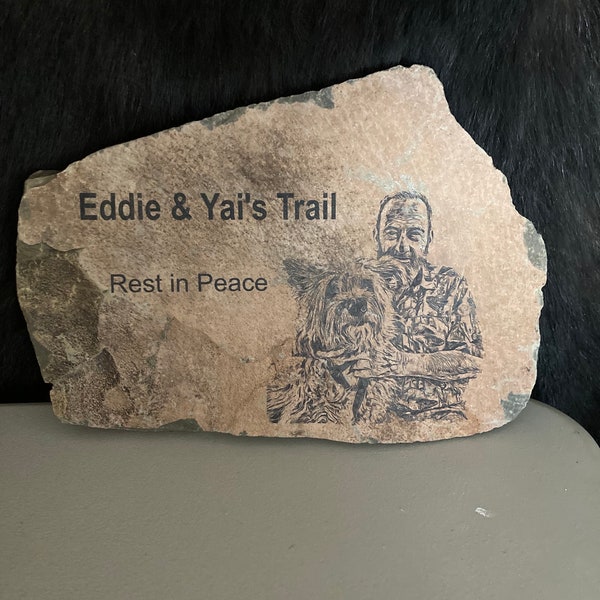 Personalized River Rock Memorial Stone - Etsy