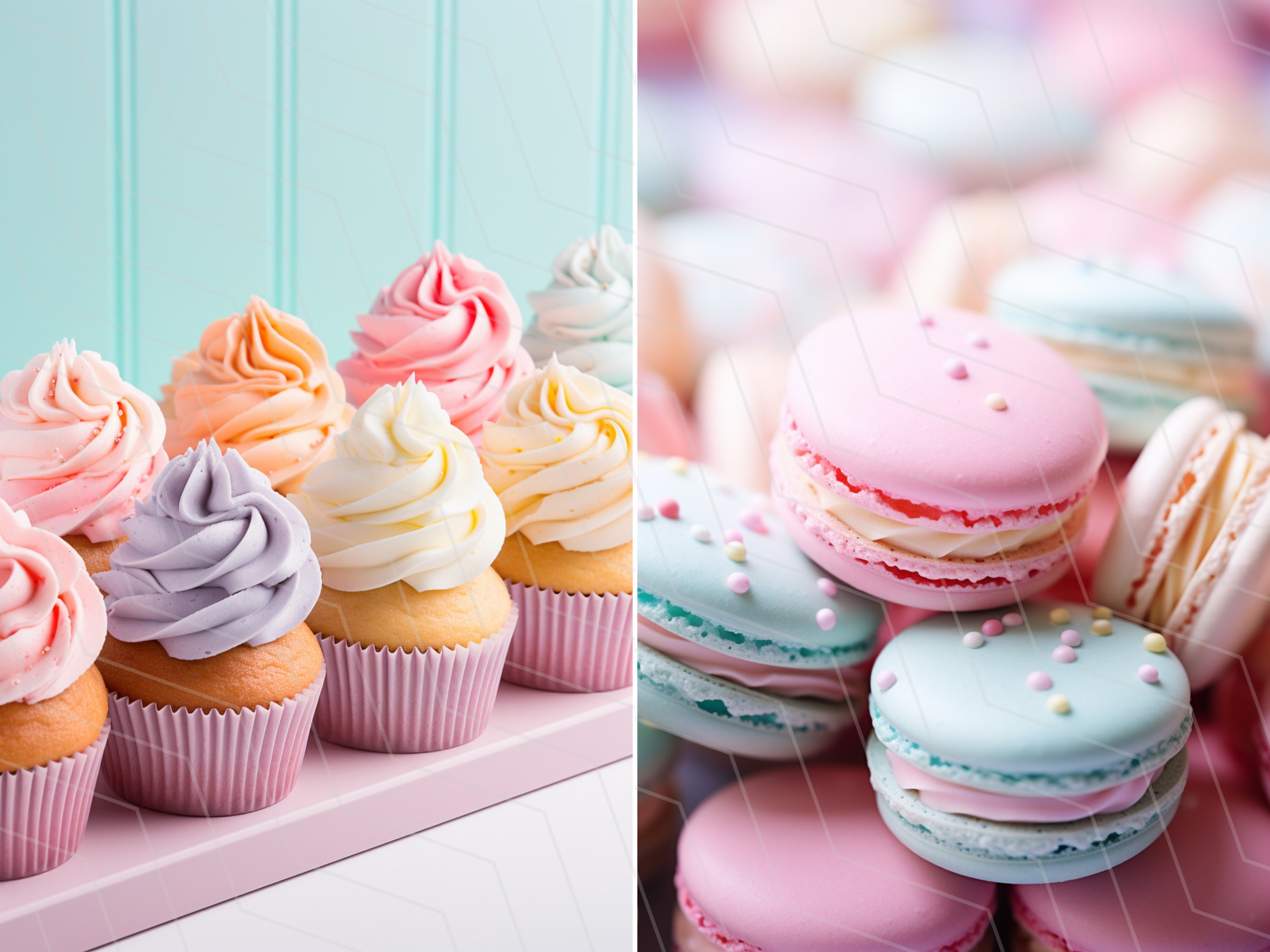 Stylized Food Photography, Pastel Desserts, 30 Images 300dpi PNG JPG - Etsy