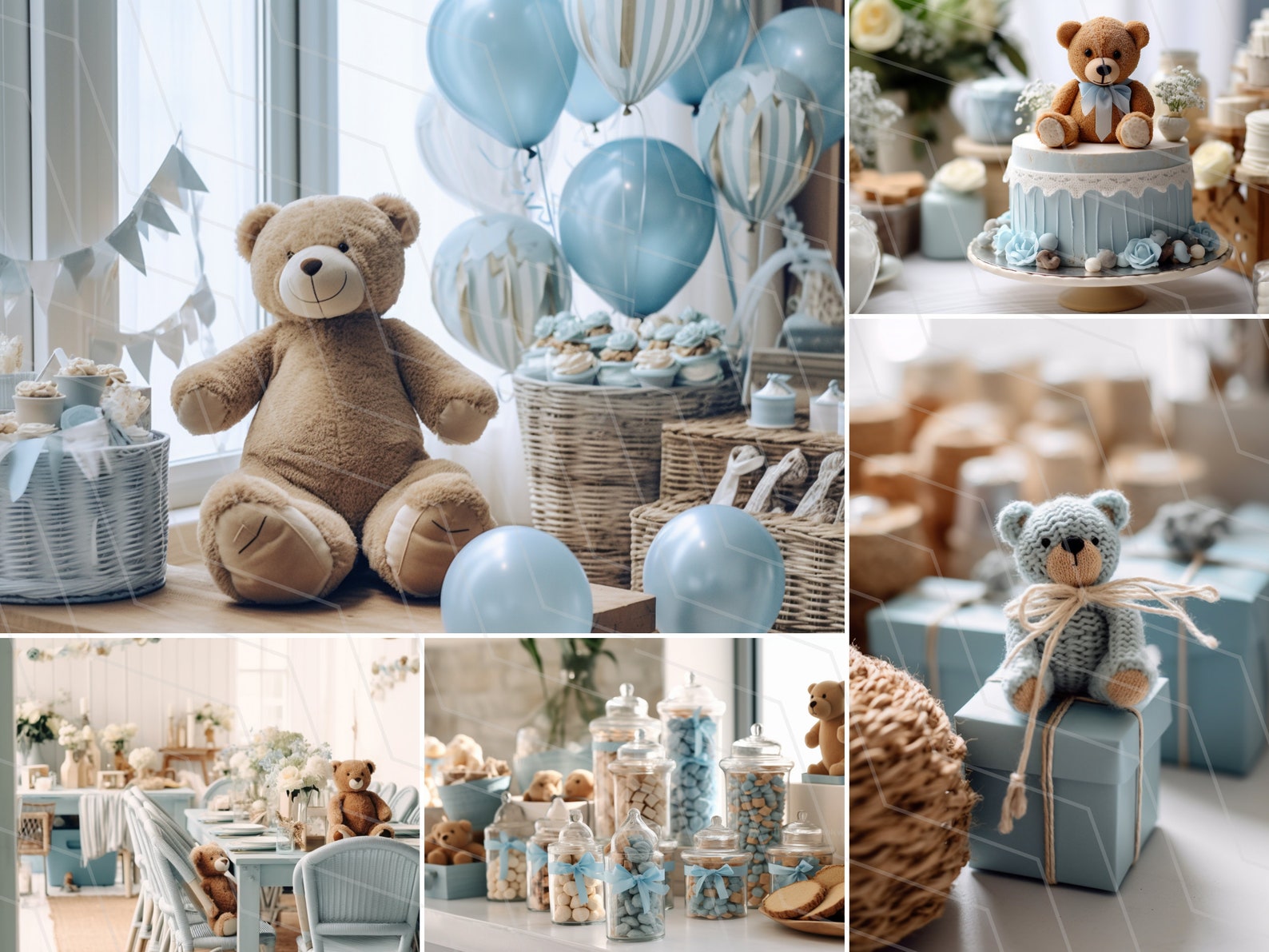 Stylized Lifestyle Stock Photos, Teddy Bear Baby Shower, 30 Images ...