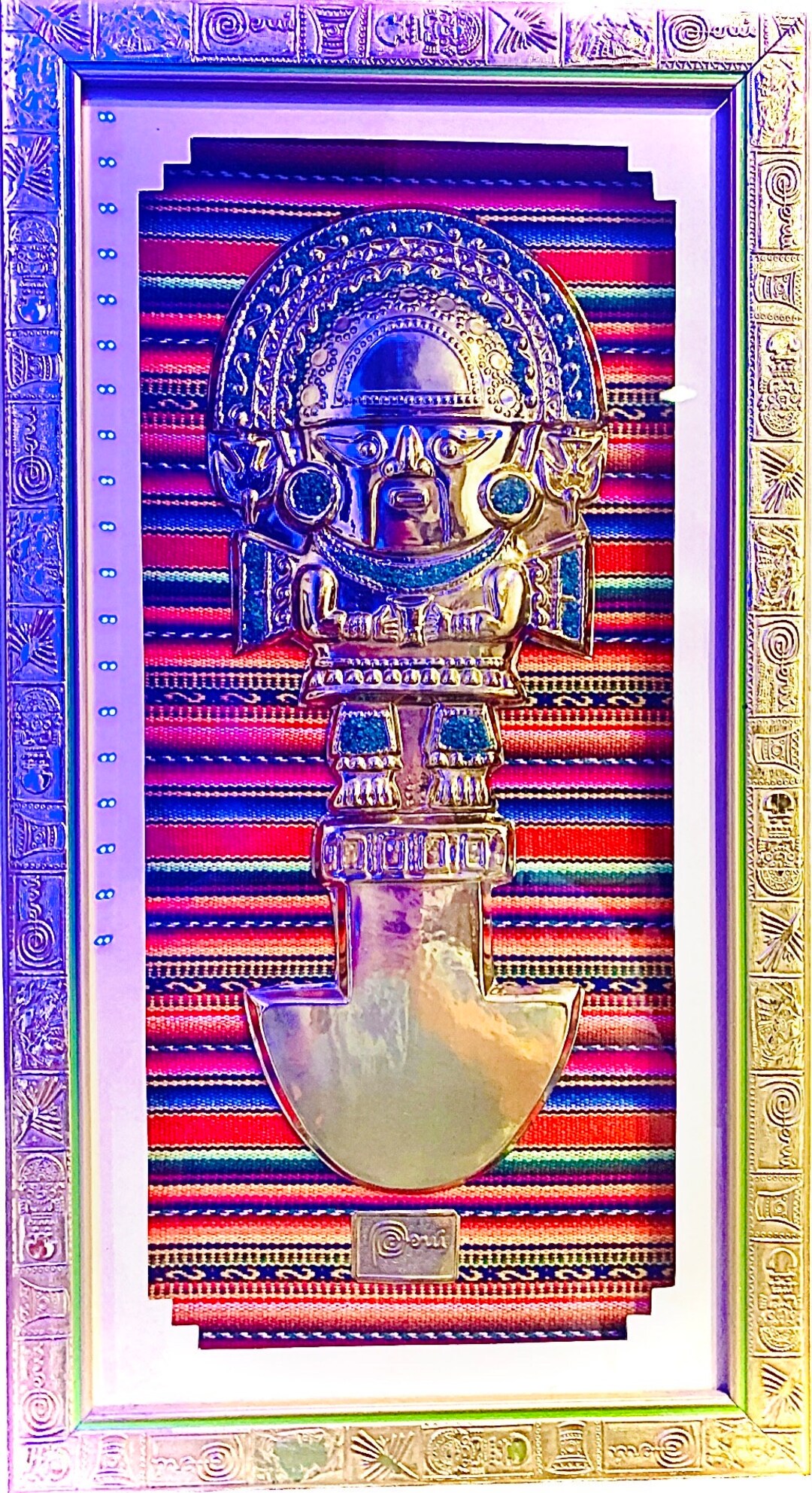 Hand Crafted Golden Tumi Peruvian Decor 19x10 - Etsy