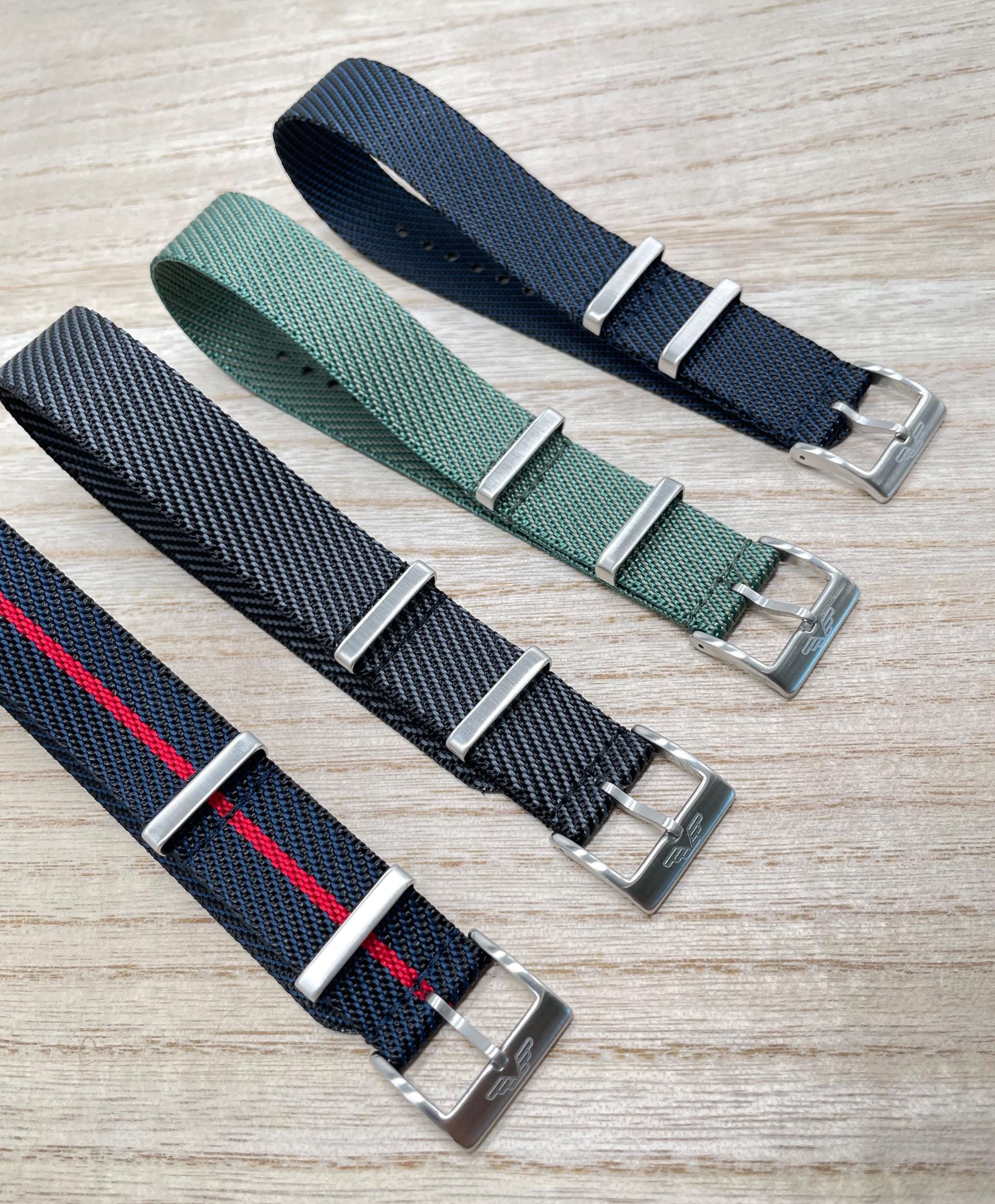 Woven Nylon Single-pass Watch Strap Collection | Military Style ...