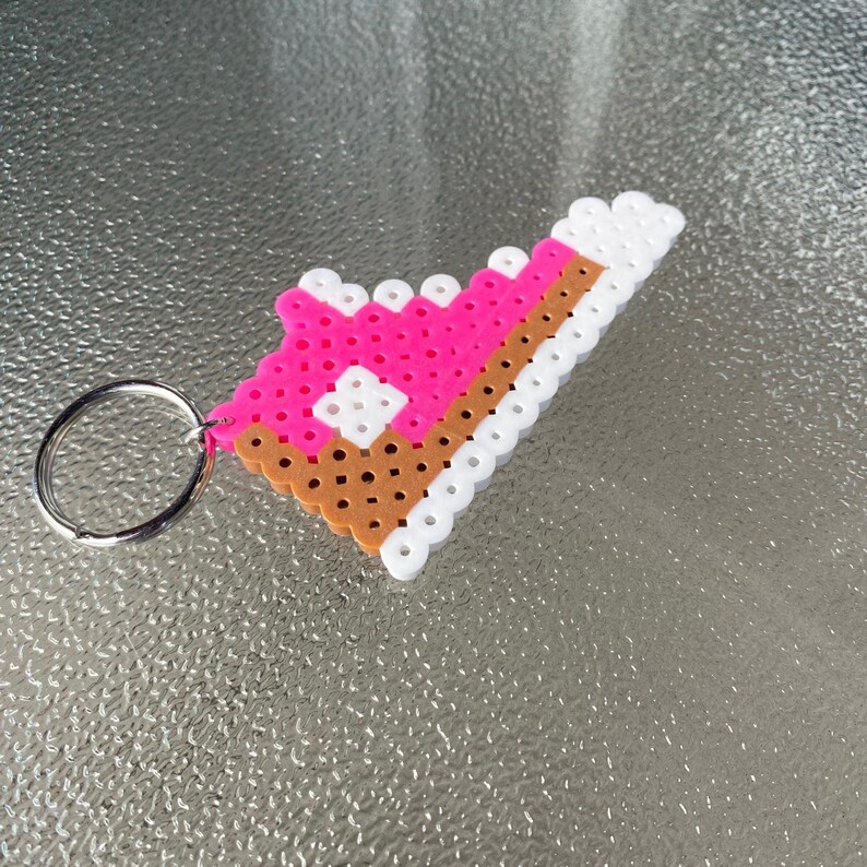 Sneaker Perler Bead Keychain Shoe Keychain Iron Bead Keychain - Etsy