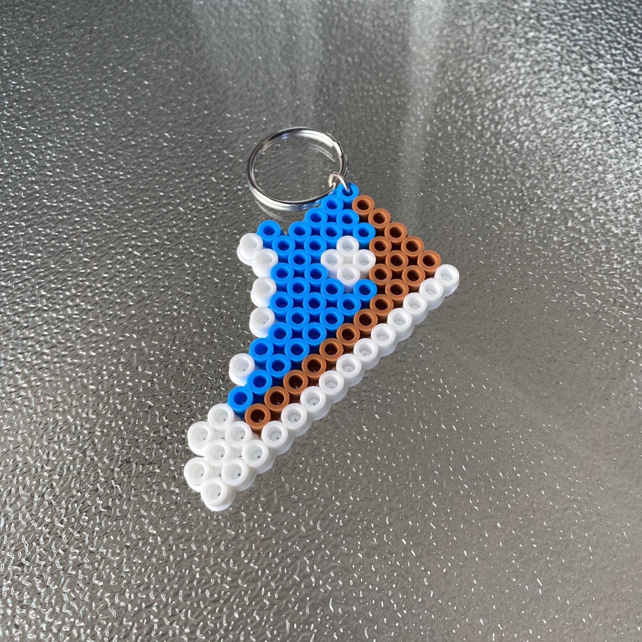 Sneaker Perler Bead Keychain Shoe Keychain Iron Bead Keychain - Etsy