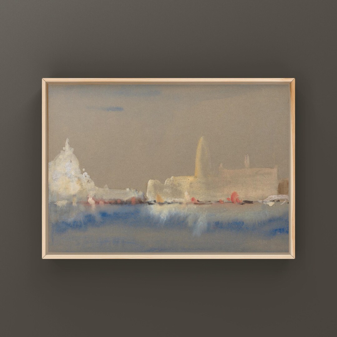 Watercolour Venice Art Print | Italy Landscape Painting | Gondola City ...