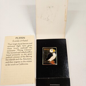 WM Spear Puffin Animal Enamel Pin 1985 in Original Packaging and Info ...