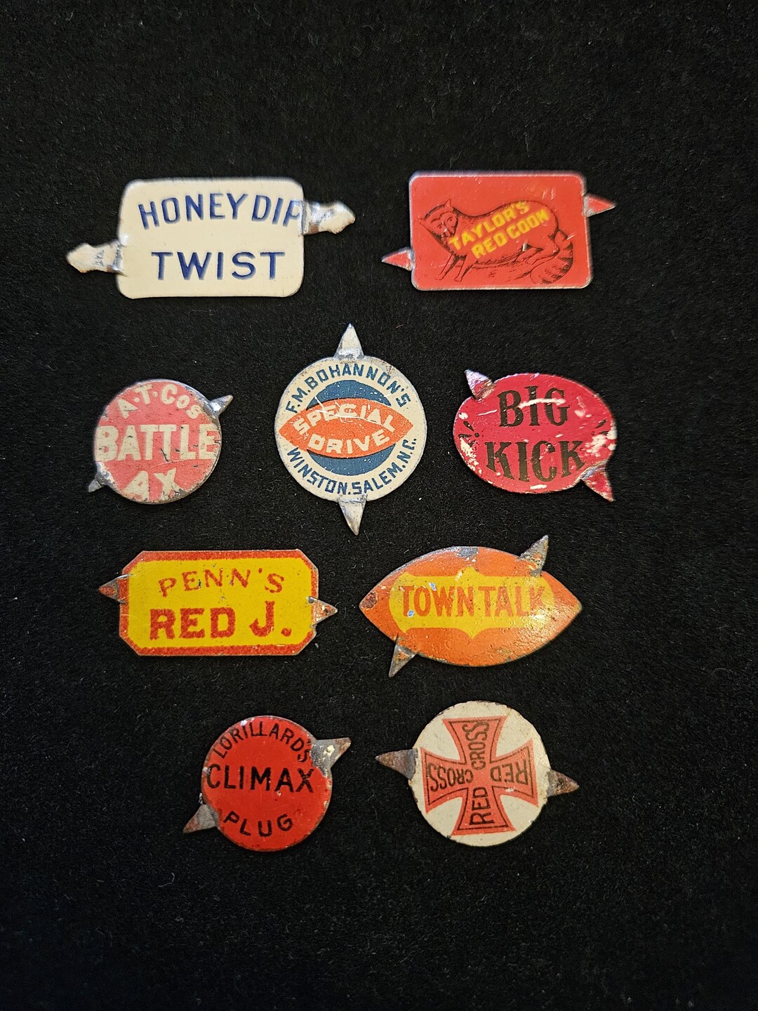 Tobacco Tin Tags Lot of 9 Pieces Vintage Advertising - Etsy