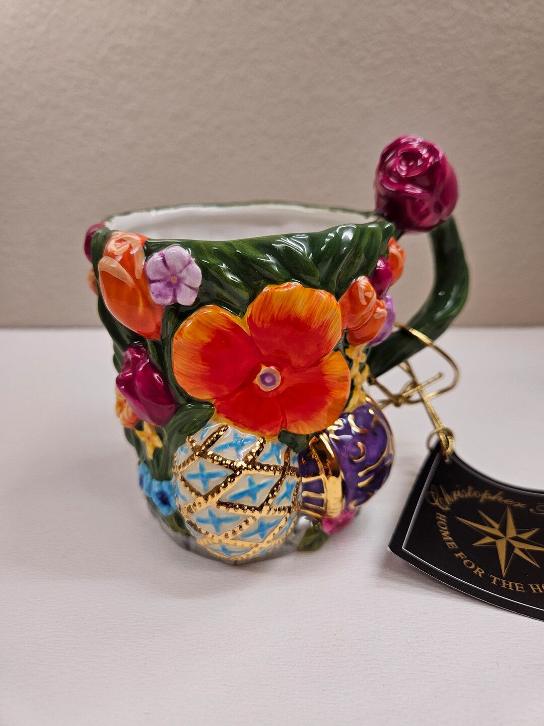 Radko Easter Floral and Egg Mug With Original Box and Tags RARE - Etsy