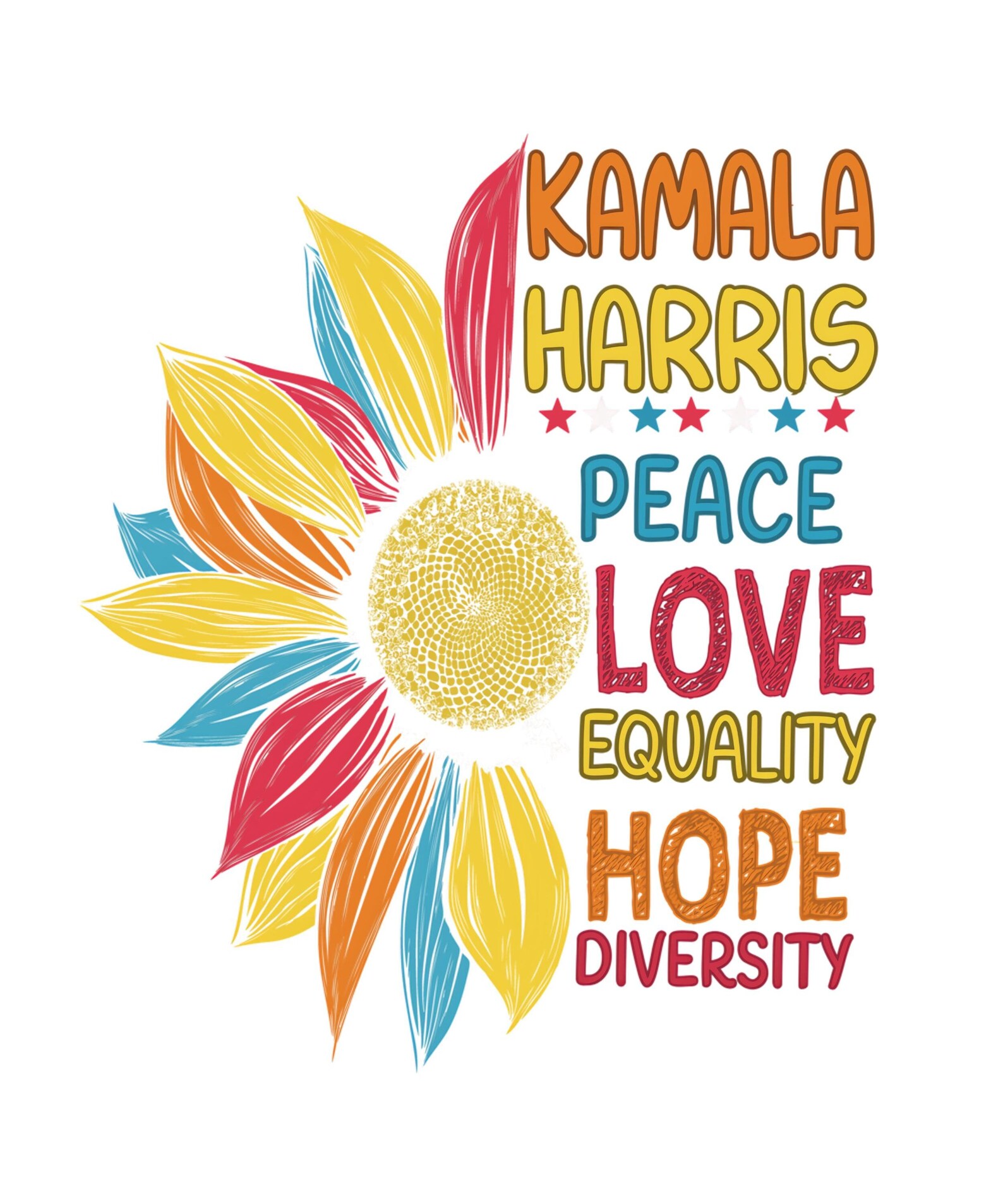 Kamala Harris Peace Love Equality Hope Diversity Png, Kamala Harris Png ...
