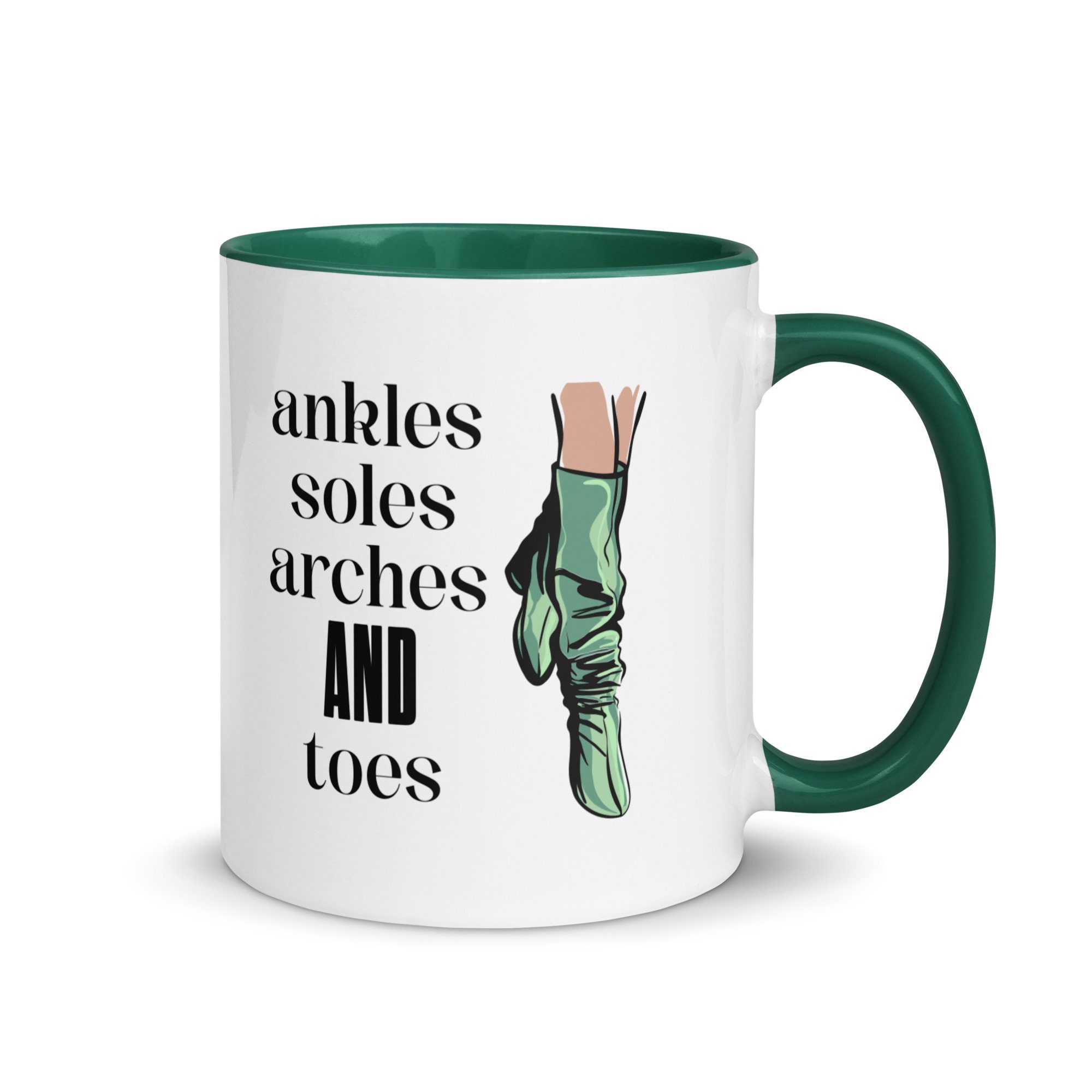Ankles Soles Arches and Toes Mug With Color Inside - Etsy