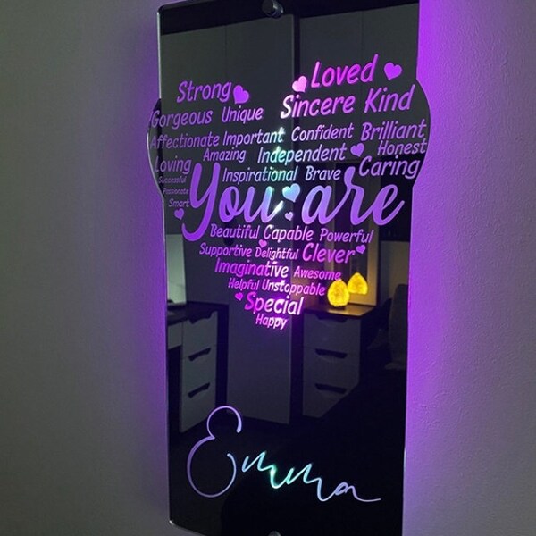 Neon Mirror - Etsy