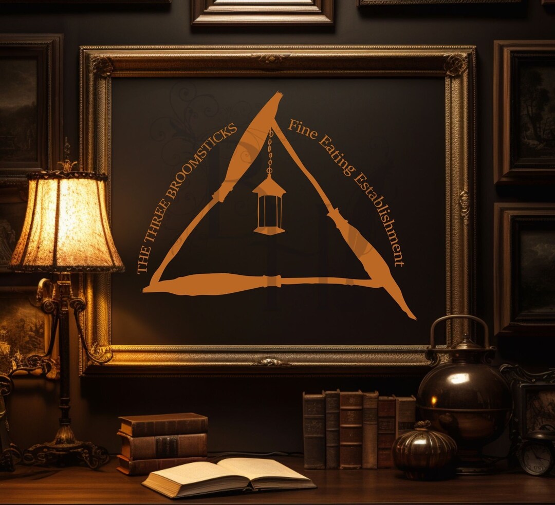 LOGO the Three Broomsticks SVG PNG Wizarding World Replica for - Etsy UK