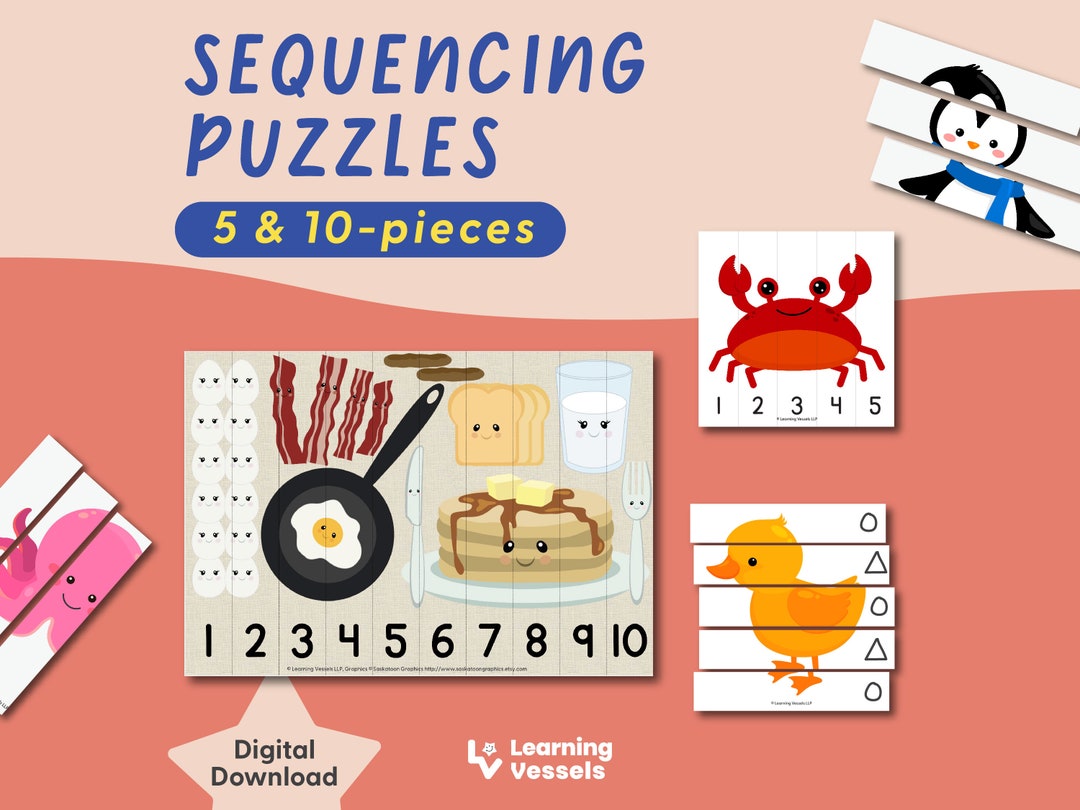 Sequencing Puzzle DIY Jigsaw for Kids, Visual Activity - Etsy