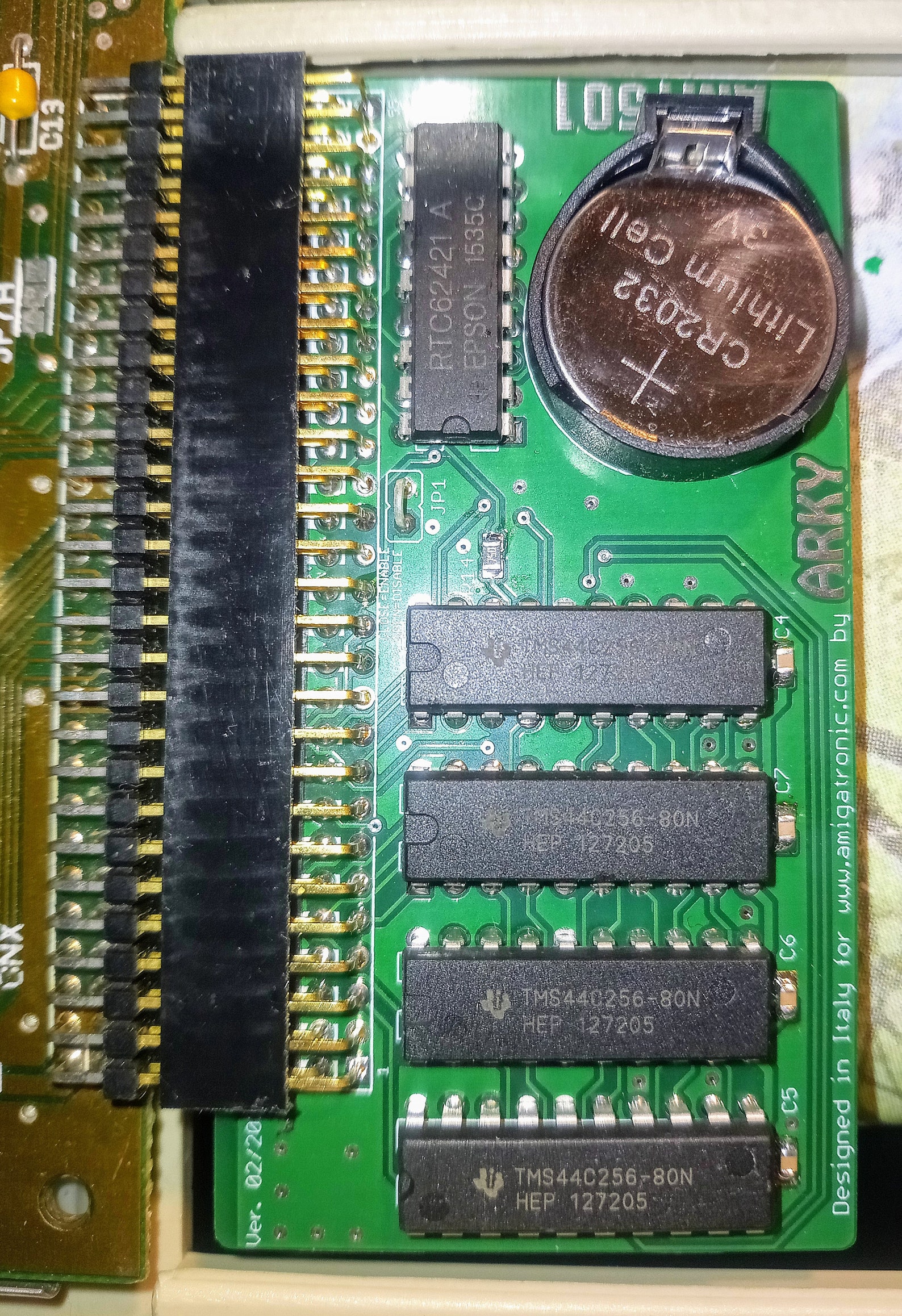Memory RAM Expansion Commodore Amiga 500 Plus Clock RTC AMY501 ...