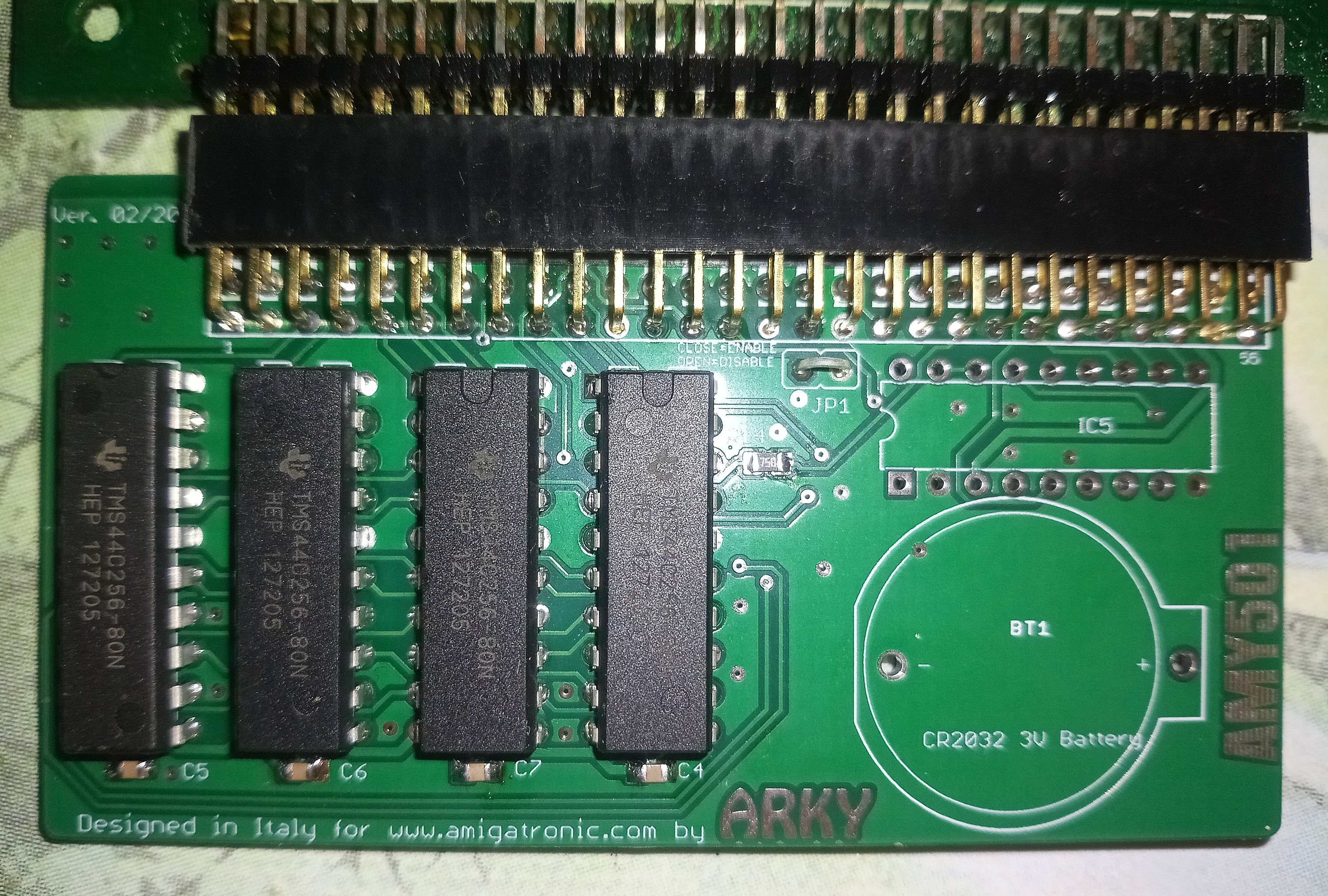 Memory RAM Expansion Commodore Amiga 500 Plus Clock RTC AMY501 ...