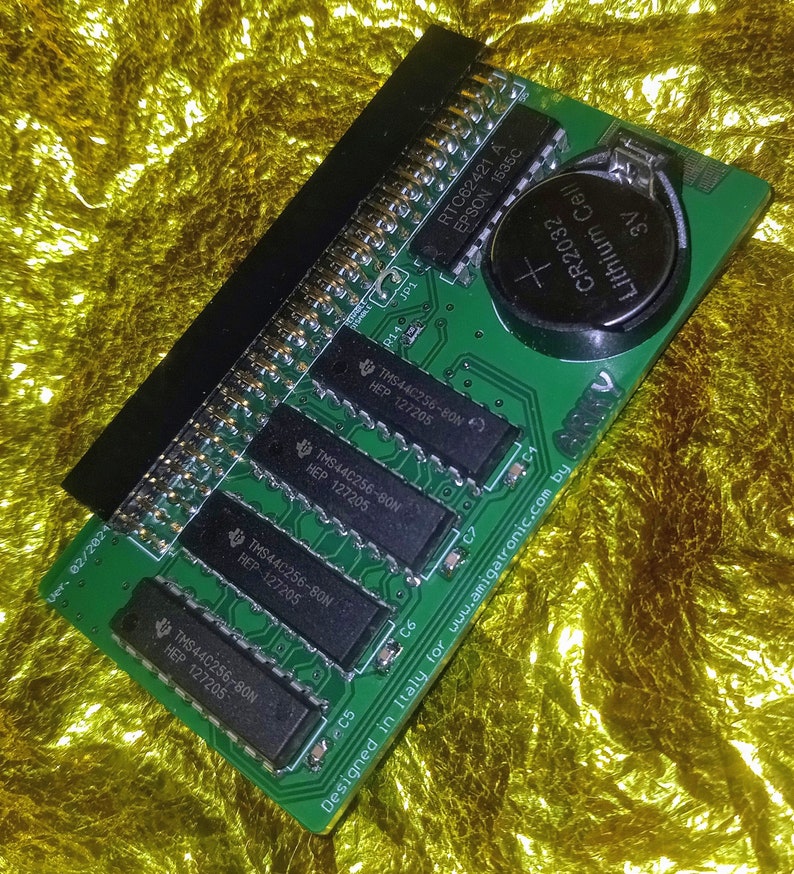 Memory RAM Expansion Commodore Amiga 500 Plus Clock RTC AMY501 ...