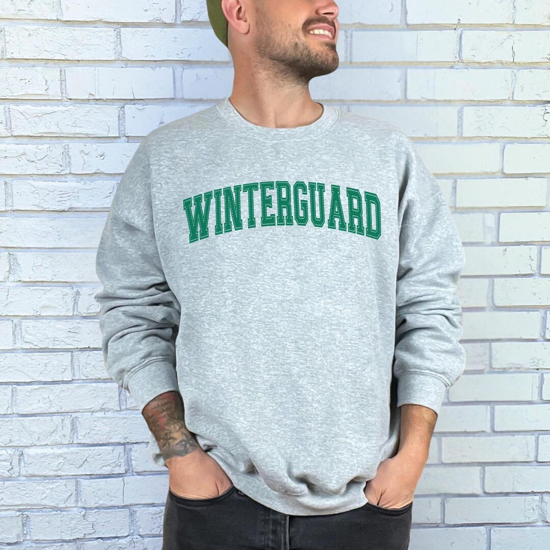 Winterguard Sweatshirt Varsity Letters Indoor Colorguard Crewneck ...