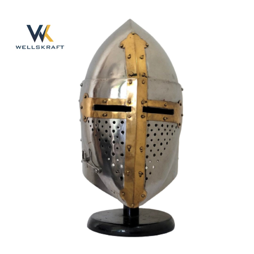 Medieval Bascinet Helmet Armour | Material: Mild Steel | Handmade ...