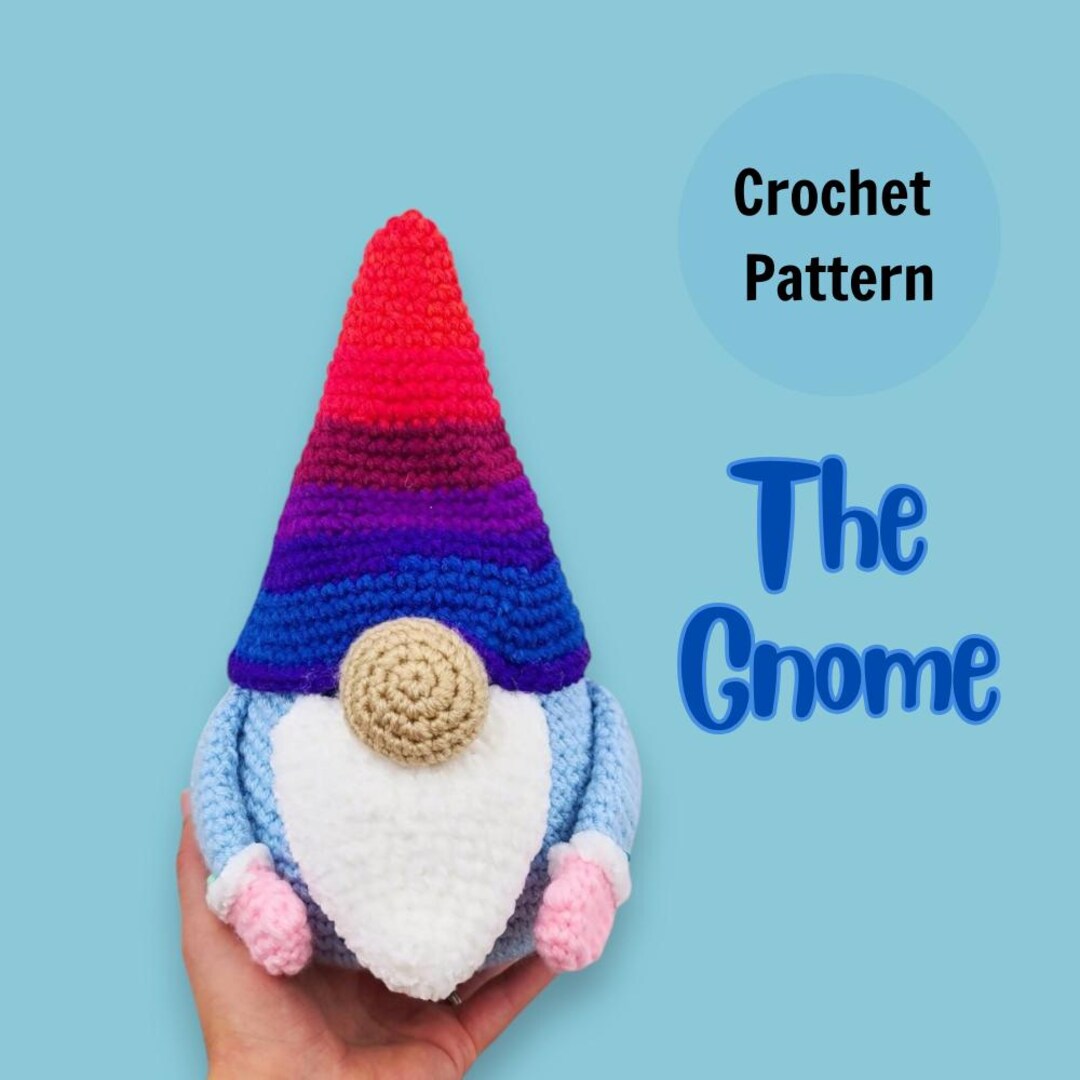 Gnome Crochet Pattern, PDF Gnome Amigurumi Tutorial Pattern Cute ...