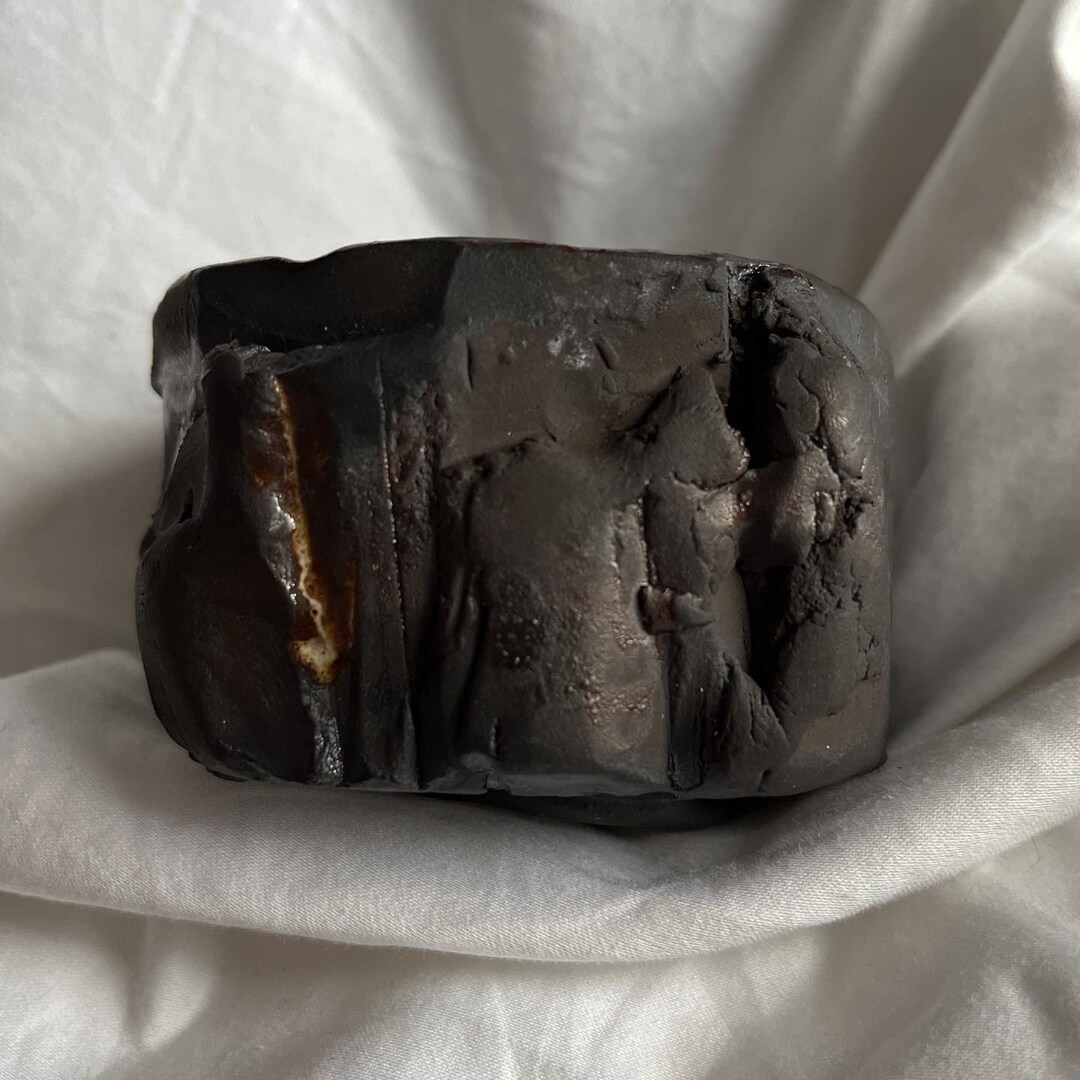 Kurinuki Stoneware Tea Cup Object - Etsy