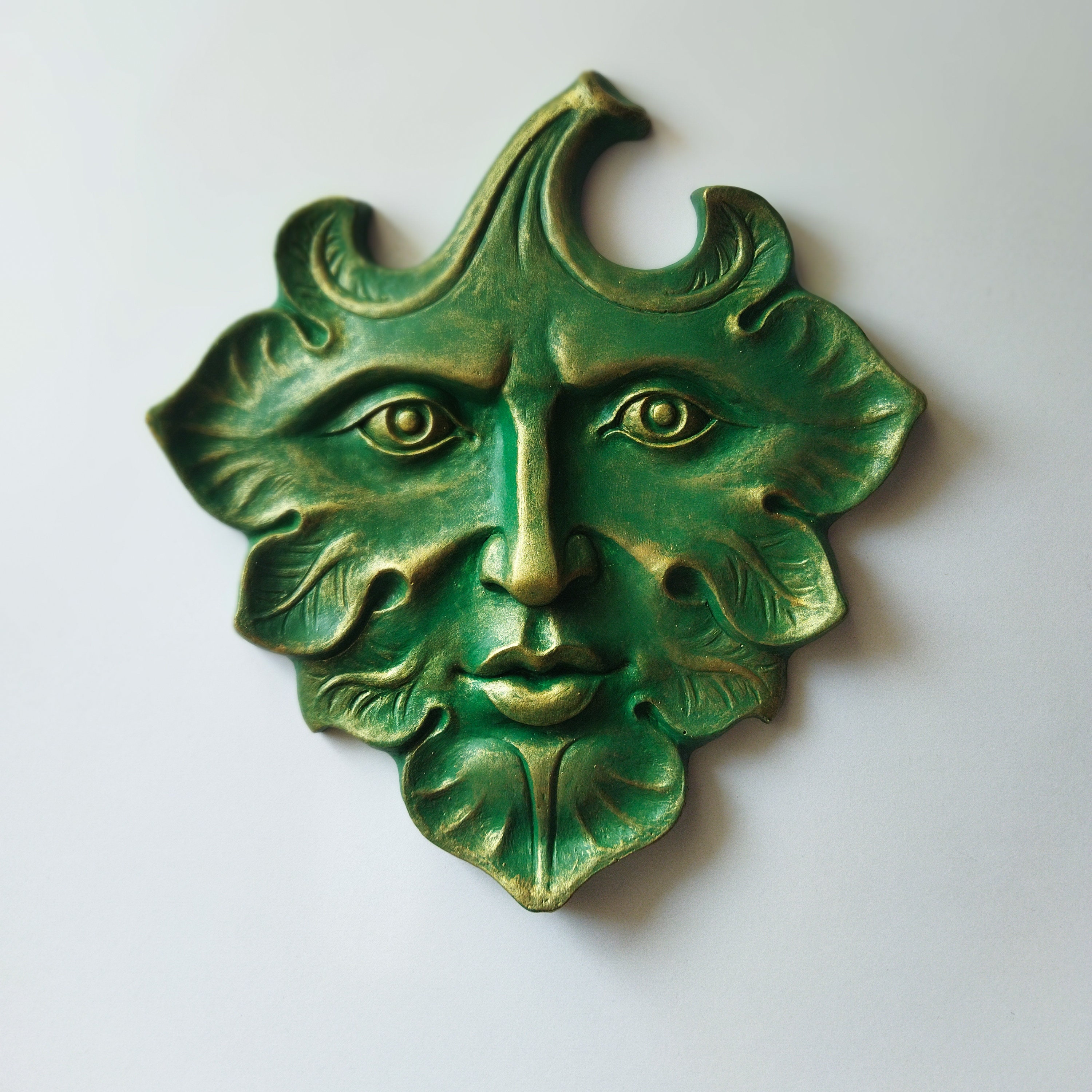 The green Man Wall Art Sculpture: Ideal for Home or Garden Decor, a ...