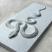Art Bas Relief Tile White Snake Sculpture for Wall Decor. 3d Painting ...